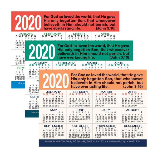 Save 50% on Calendar Cards – Moments With The Book