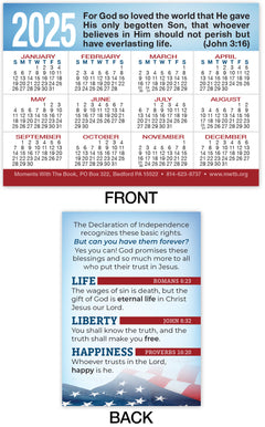 Calendar Card: Life, Liberty, Happiness – Moments With The Book