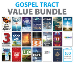 Gospel Tract Value Bundle (100 each of Top 20) – Moments With The Book