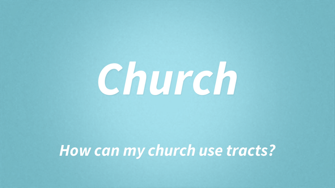 Ways to Use Tracts at Church – Moments With The Book