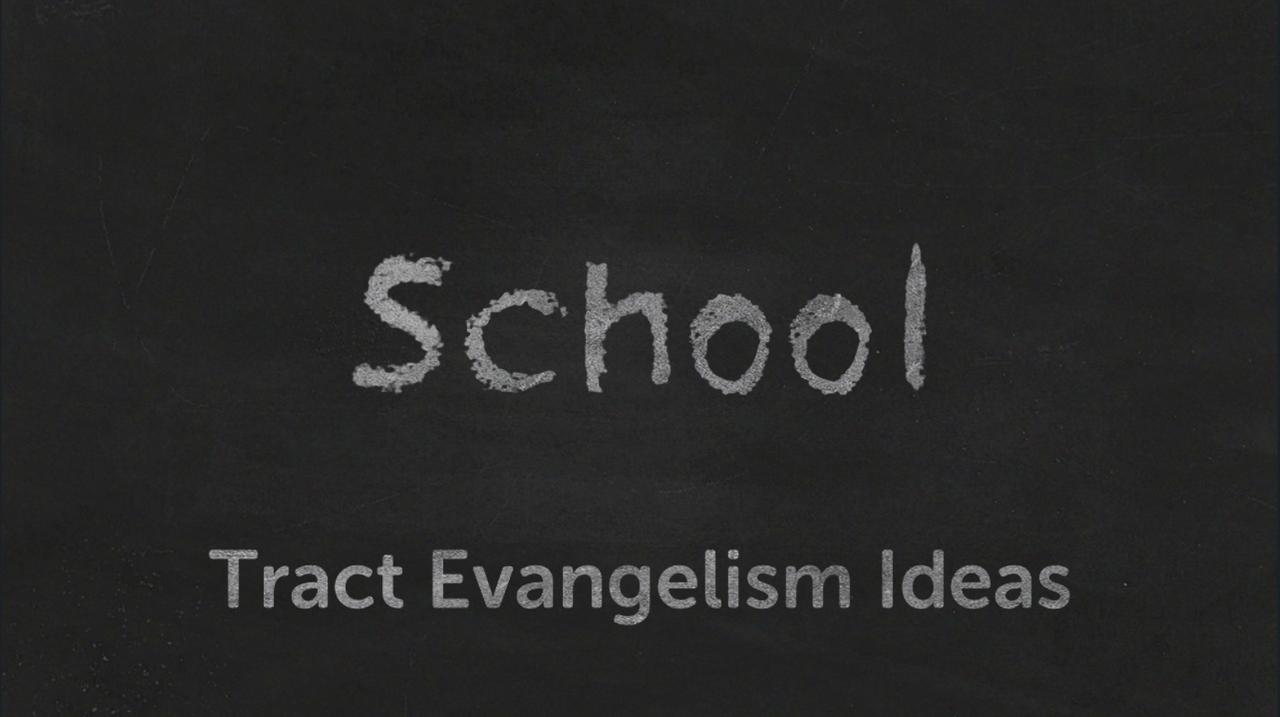 Ways to Use Tracts at School – Moments With The Book