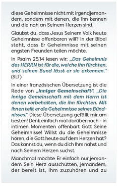 The Secrets of the Lord (German) – Moments With The Book