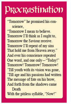 Procrastination (KJV) – Moments With The Book