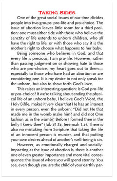 Pro Life? Pro-Choice? (KJV) – Moments With The Book